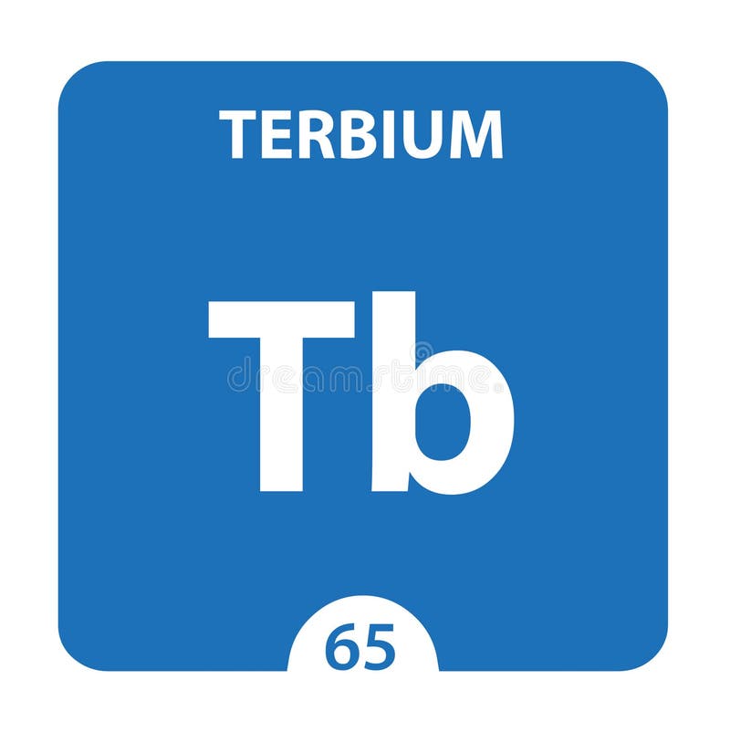 Terbium - Tb - Chemical Element Periodic Table Hexagonal Shape Stock ...