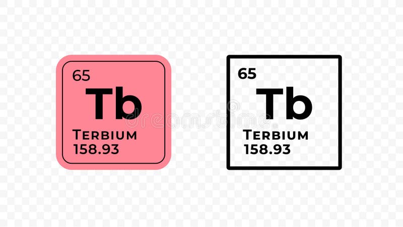 Terbium, Chemical Element of the Periodic Table Vector Stock Vector ...