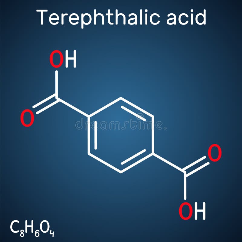 Terephthalic Acid Molecule. it is Benzenedicarboxylic Acid, Precursor ...