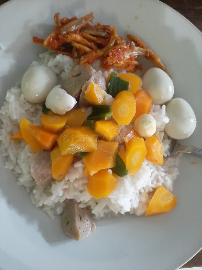 Teri Fish and Soup for Breakfast Stock Image - Image of menu, soup ...