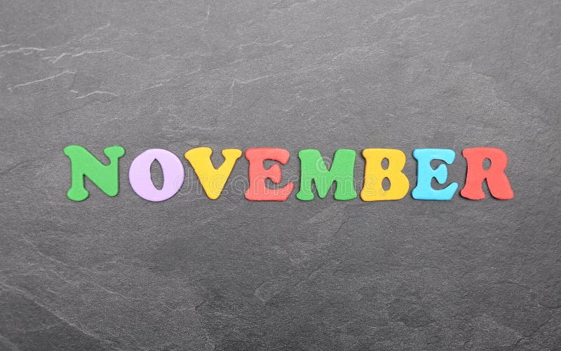 Term from Colorful Letters on Slate Board Stock Image - Image of font ...