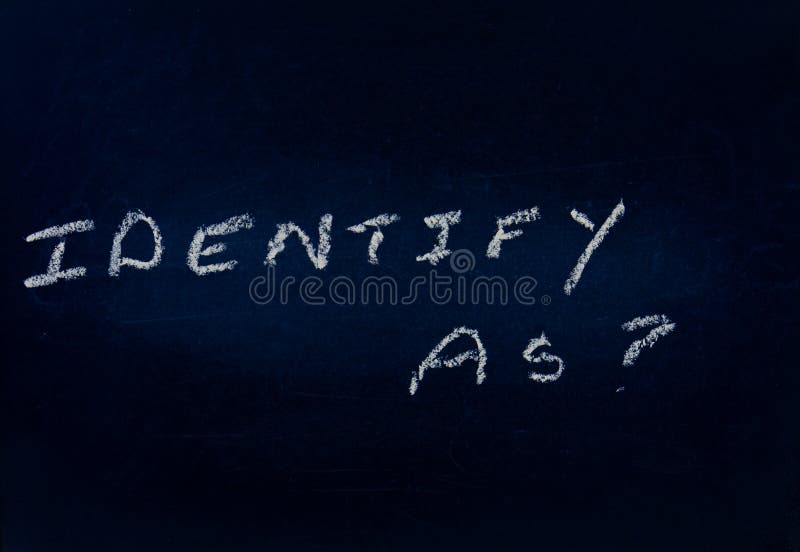 The term identify as stock photo. Image of clear, inform - 244883768