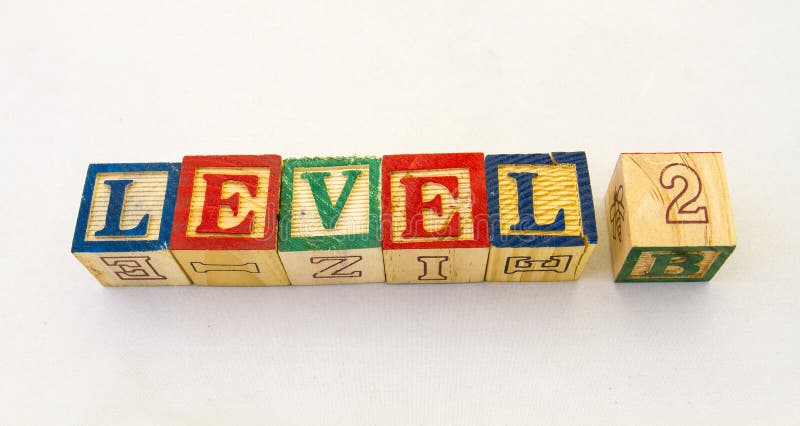 The Term Level 2 on a Clear Background Stock Image - Image of ...