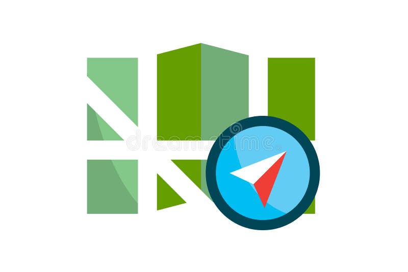 Direction Map Vector Which Can Be Easily Modified or Edit Stock Vector ...