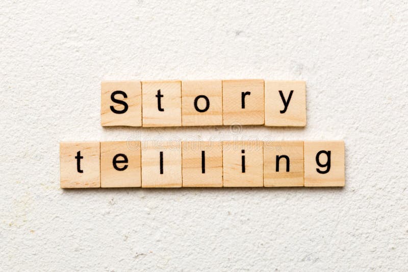 Term Story Telling Word Made with Wooden Blocks Concept Stock Photo ...