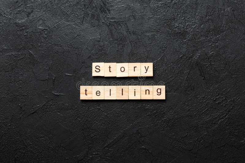 Term Story Telling Word Made with Wooden Blocks Concept Stock Image ...