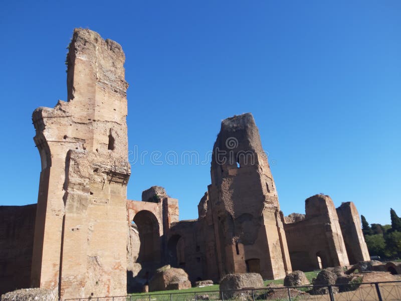 The Termale Anthoninianae Also Known As the Baths of Caracalla Stock ...