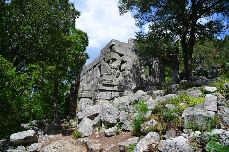 Termessos Ancient City - Antalya Stock Image - Image of terrain ...