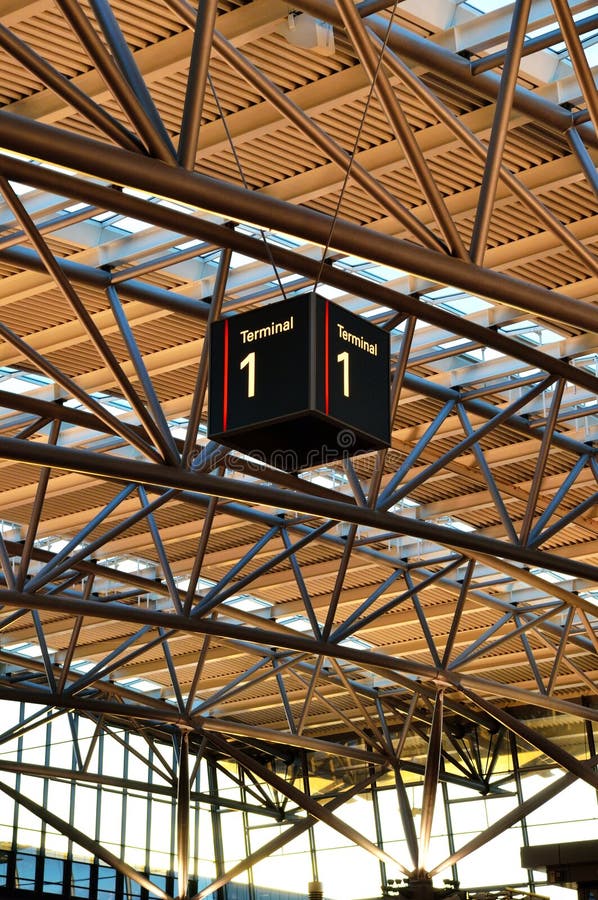 Terminal 1 Sign from Airport Editorial Image - Image of germany ...