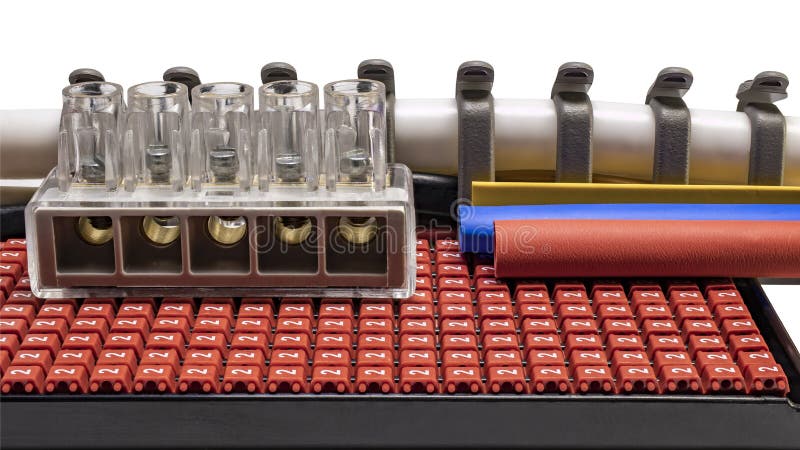 Terminal Blocks and Distribution Blocks. Connecting Electrical Cables ...