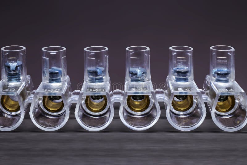 Terminal Blocks and Distribution Blocks. Connecting Electrical Cables ...