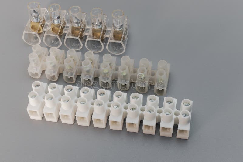 Terminal Blocks and Distribution Blocks. Connecting Electrical Cables ...