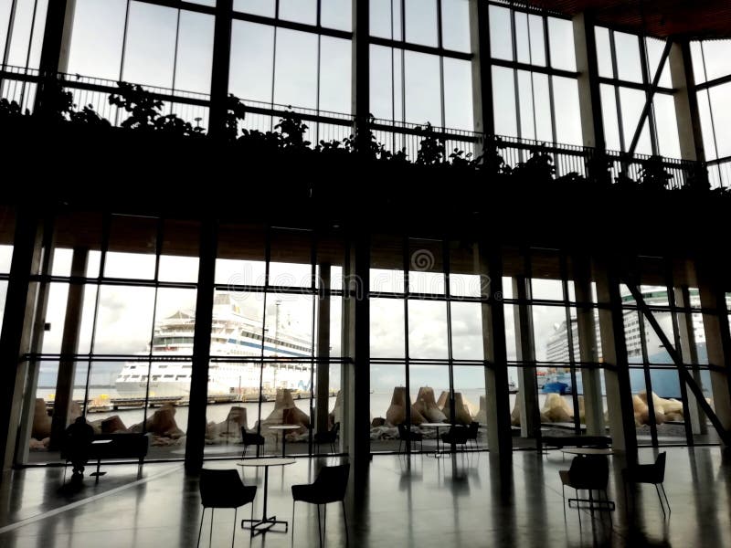 Terminal Building for Cruises, Airport, Transportation Stock Photo ...