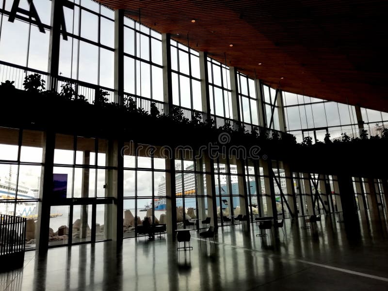 Terminal Building for Cruises, Airport, Transportation Stock Photo ...