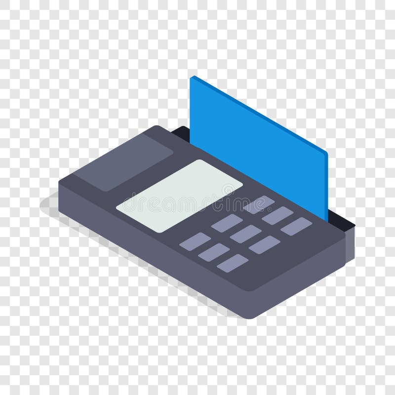 Terminal Card Icon, Isometric 3d Style Stock Vector - Illustration of ...
