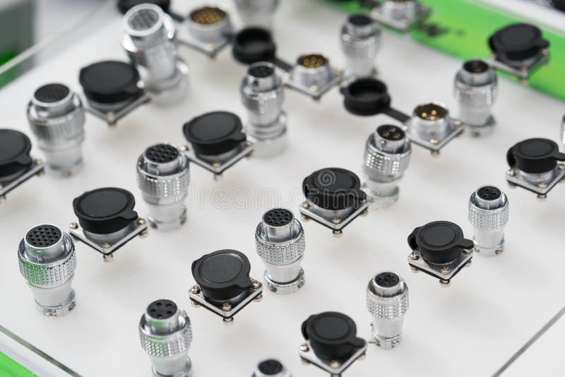 Quick Connect and Release Terminal Connector Stock Image - Image of ...