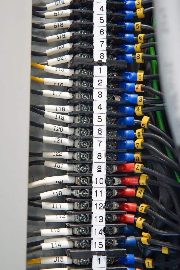 Terminal of control cable stock photo. Image of control - 245547914
