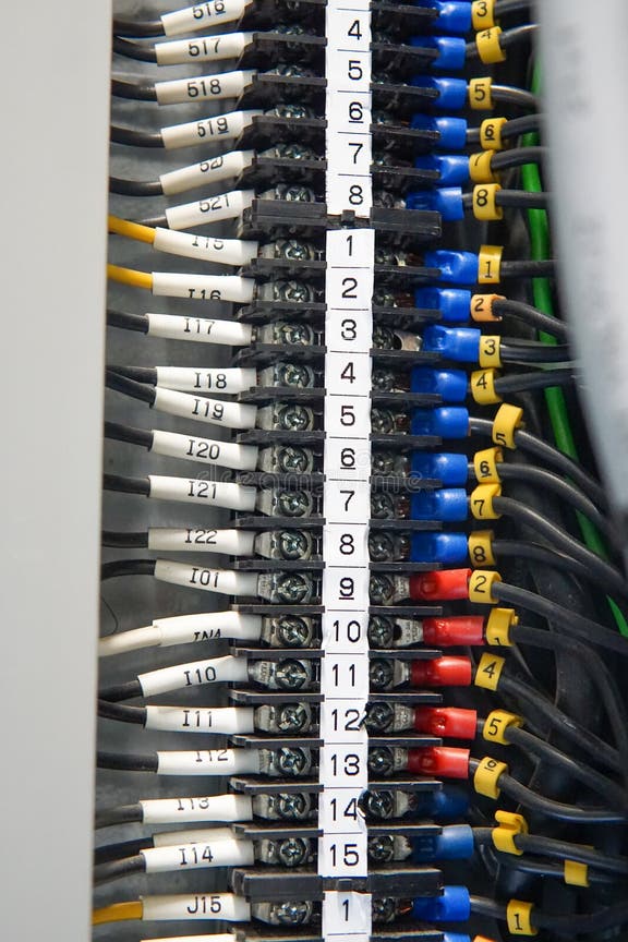 Terminal of control cable stock photo. Image of control - 245547914