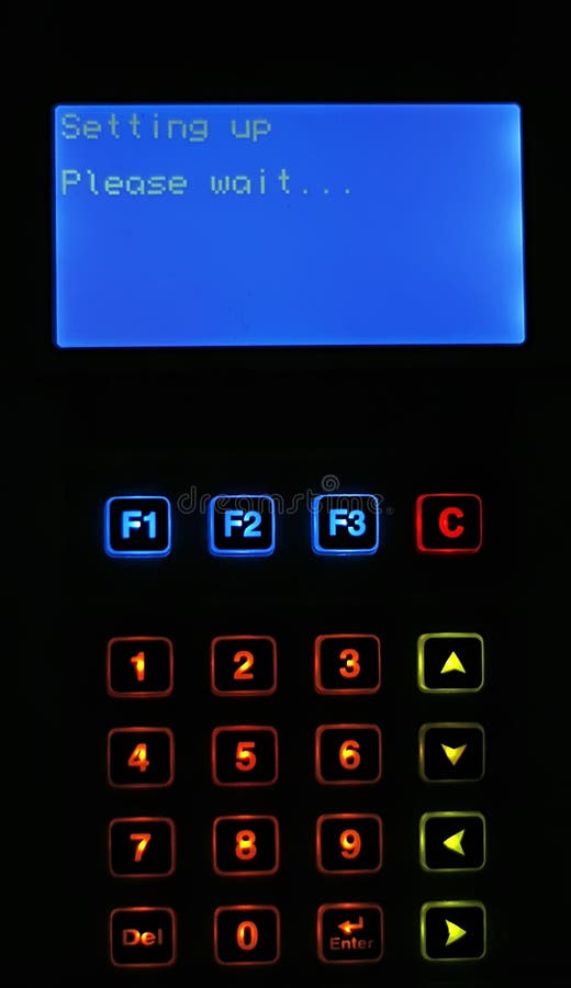 Control Panel of Multifunction Stock Image - Image of number, keyset ...