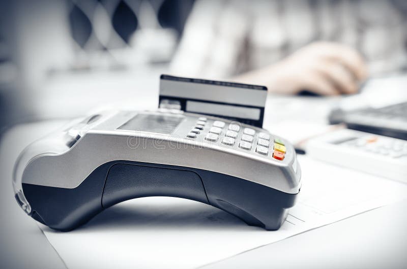 Terminal do banco foto de stock. Imagem de tela, econômico - 41543852