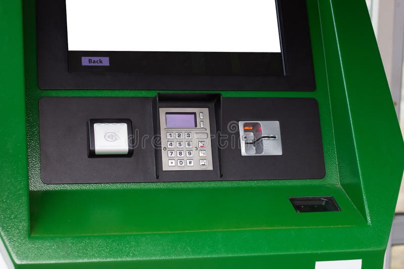 Terminal E-ticket Isolated Screen Service Buy Computer Stock Photo ...