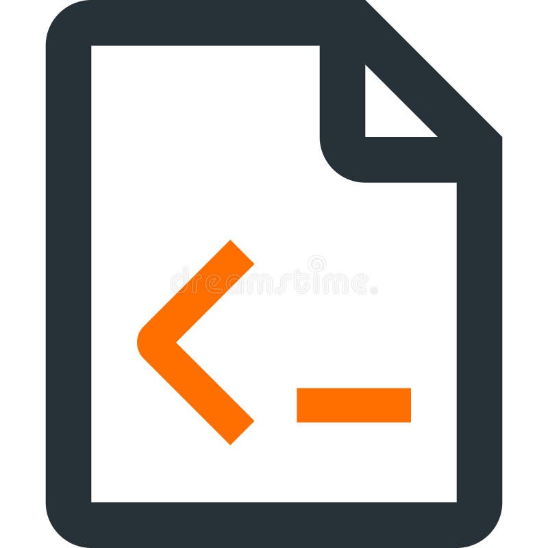 Terminal File Commands Terminal Commands Ssh Vector Icon Stock 