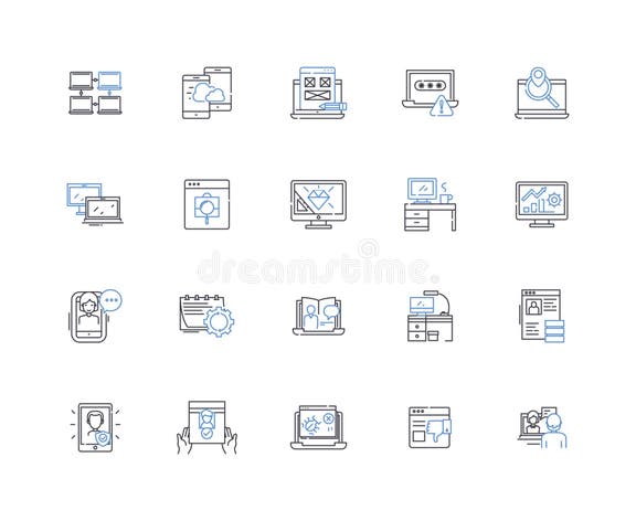 Terminal Line Icons Collection Command Prompt Shell Console Text 0806