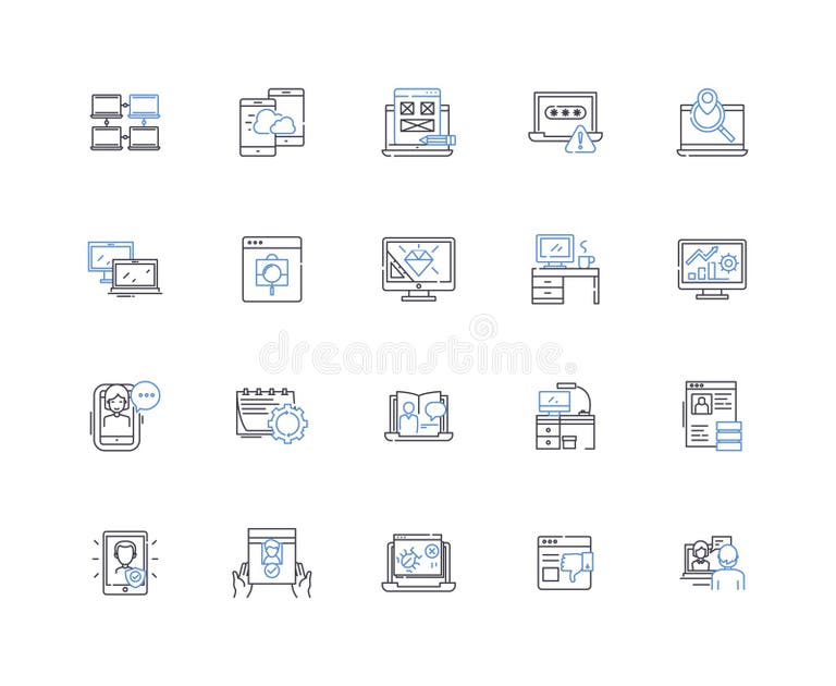 Terminal Line Icons Collection. Command, Prompt, Shell, Console, Text ...