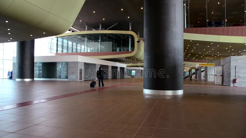 The Main Hall of the Empty Railway Station in this Difficult Period ...
