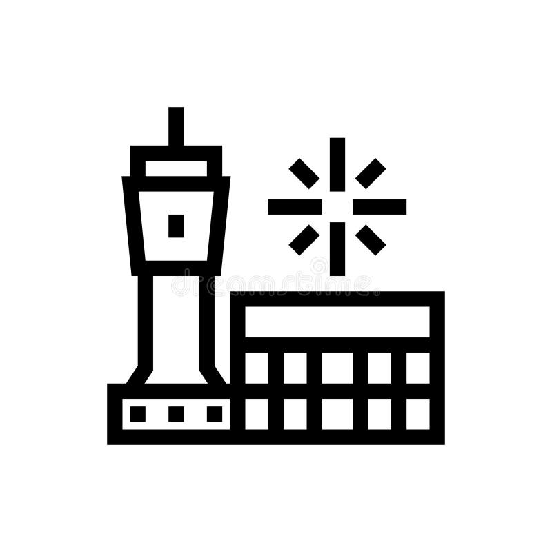 Terminal Outline stock vector. Illustration of plane - 330171939