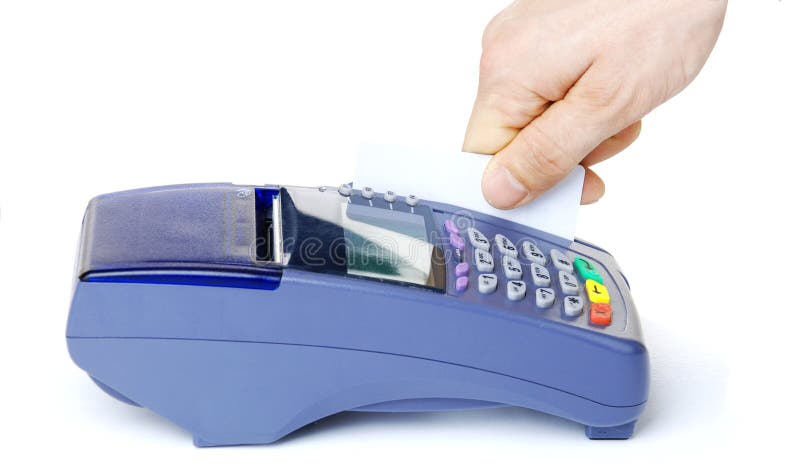 Debit Card Terminal Pinpad stock image. Image of card - 6527483