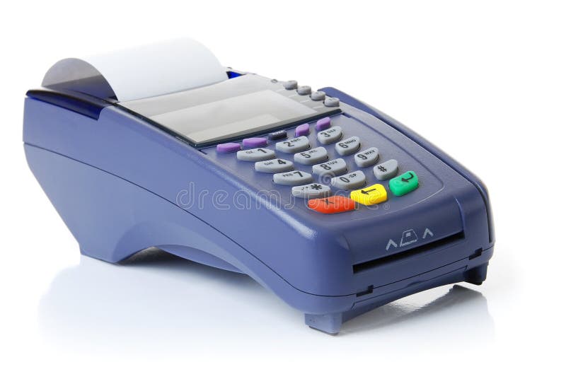 POS Terminal and Credit Card Processing Stock Image - Image of charge ...