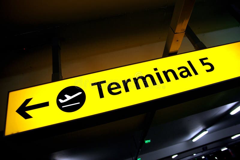 Airport Signs - Arrivals Area Stock Image - Image of signboard, lounge ...