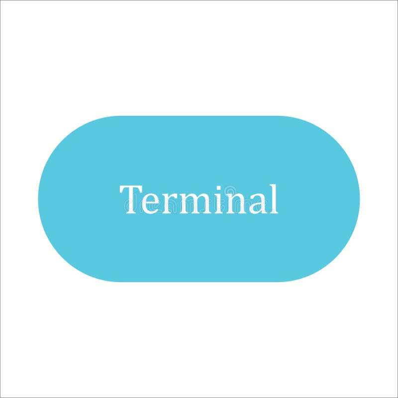 Terminal Symbols in Flowchat Stock Vector - Illustration of logo ...