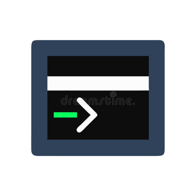 Terminal Technology Icon stock vector. Illustration of simplicity ...