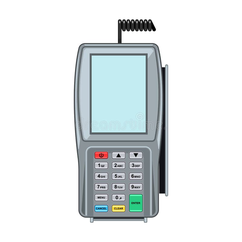 Terminal Vector Icon.Cartoon Vector Icon Isolated on White Background ...