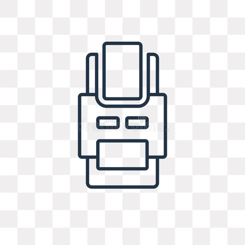 Terminal Vector Icon Isolated on Transparent Background, Linear Stock ...