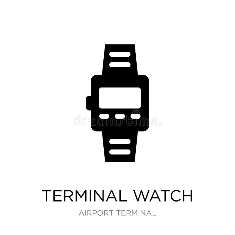 Terminal Icon in Trendy Design Style. Terminal Icon Isolated on White ...