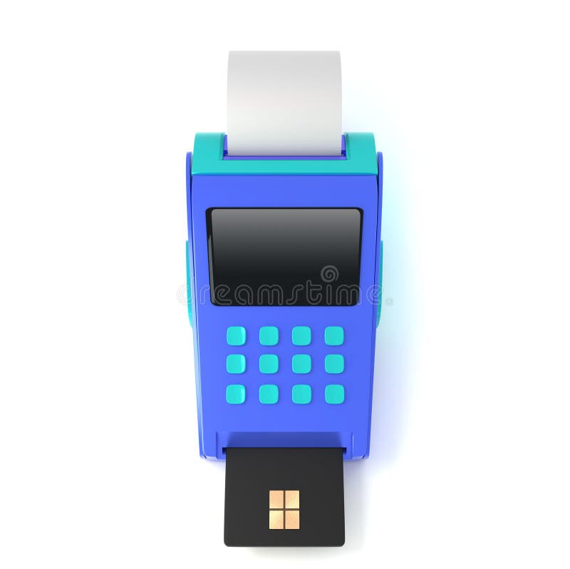 Terminal for Withdrawn Money 3D Render Stock Illustration ...