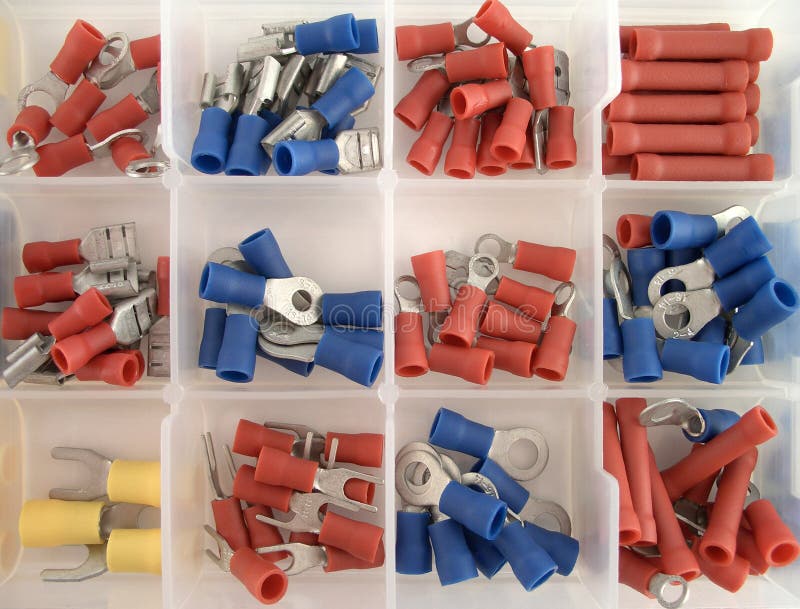 Electrical connections 1 stock photo. Image of tinned - 1634142