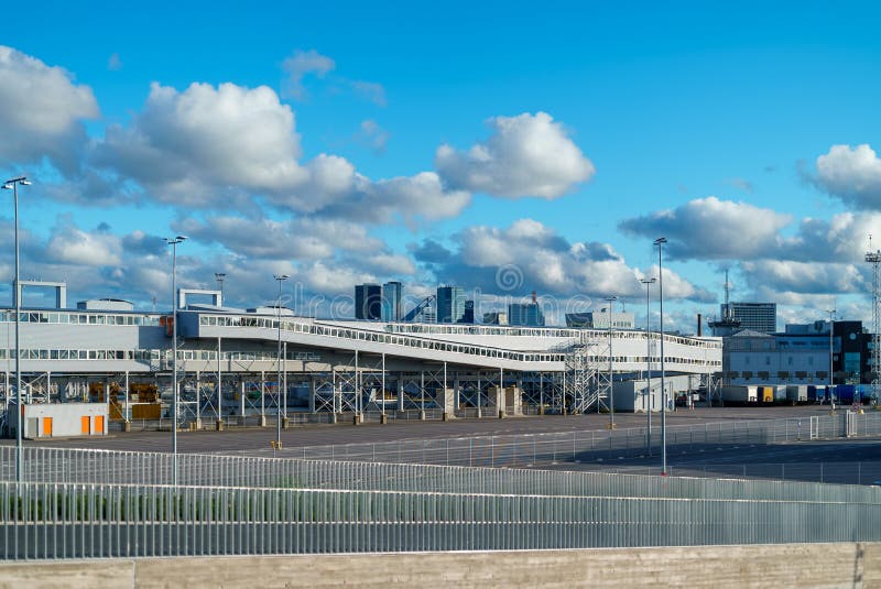 Terminals in the Sea Passenger Port Stock Image - Image of pier ...