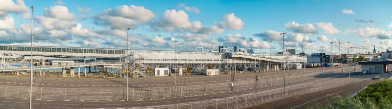 Terminals in the Sea Passenger Port Stock Image - Image of building ...