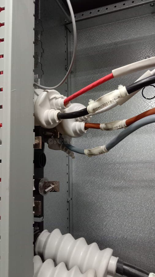 Terminasi Cable Power in Panel Stock Image - Image of terminasi, power ...