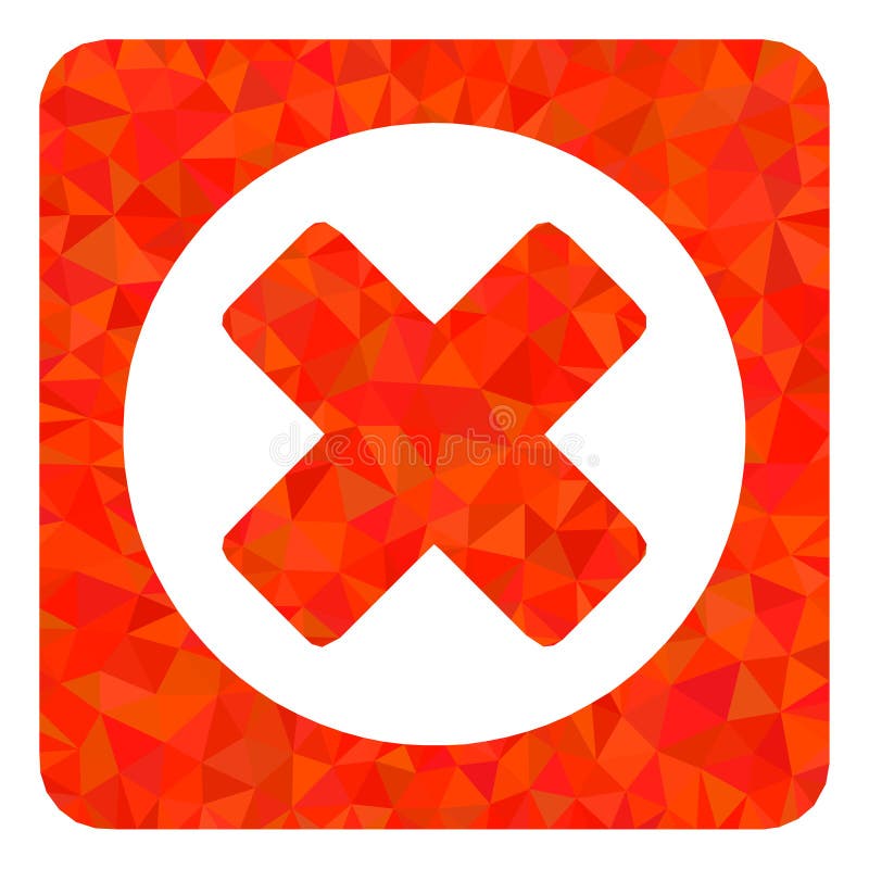 Terminate Triangle Filled Icon Stock Vector - Illustration of hand ...