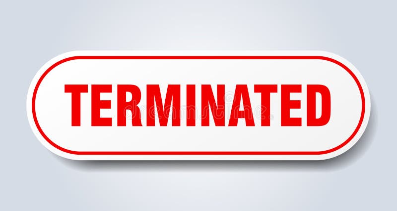 Terminated Sticker Stock Illustrations – 212 Terminated Sticker Stock ...