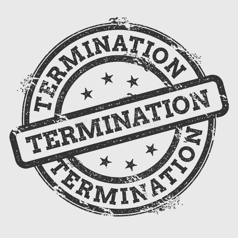 Termination Rubber Stamp Isolated on White. Stock Vector - Illustration ...