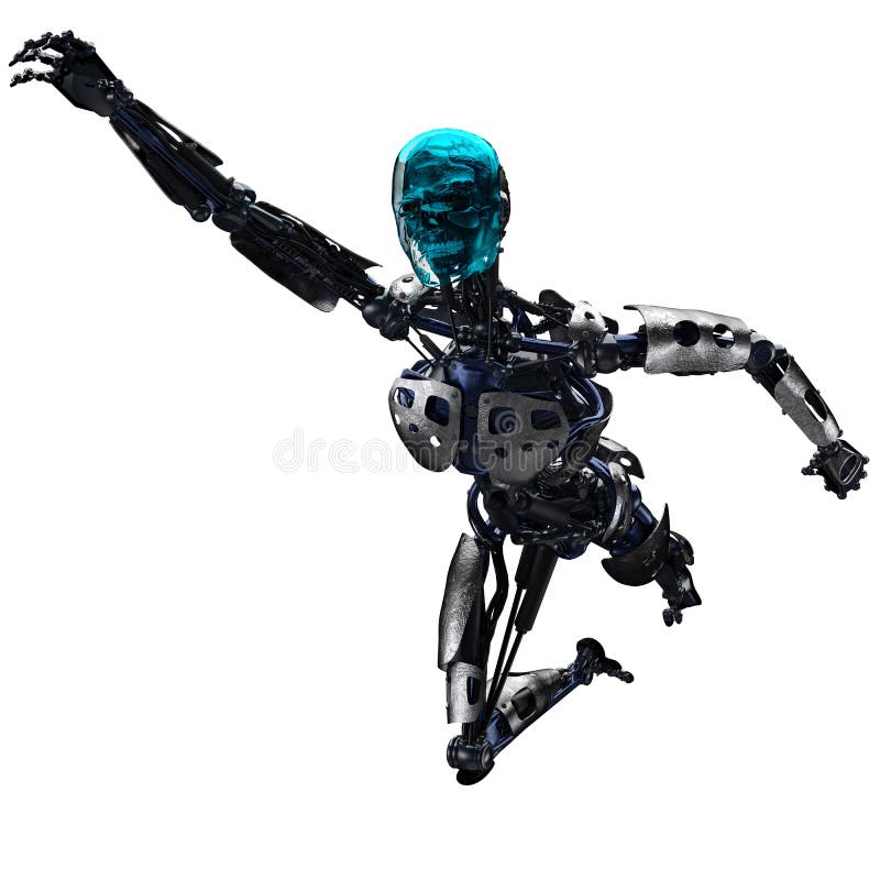 Terminator is flying stock illustration. Illustration of landing - 56131437