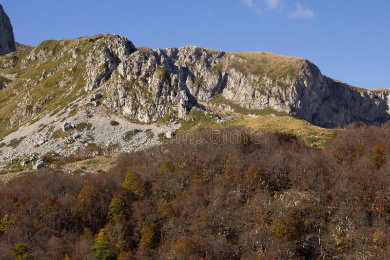 Terminillo Mountain in Autumn Stock Photo - Image of italian, seasonal ...