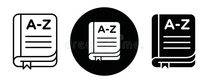 Terminology Outline Icon Collection or Set. Terminology Thin Vector ...