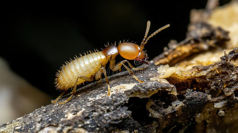 Termite Activity in Forest Ecosystem Nature Photography Close-up View ...
